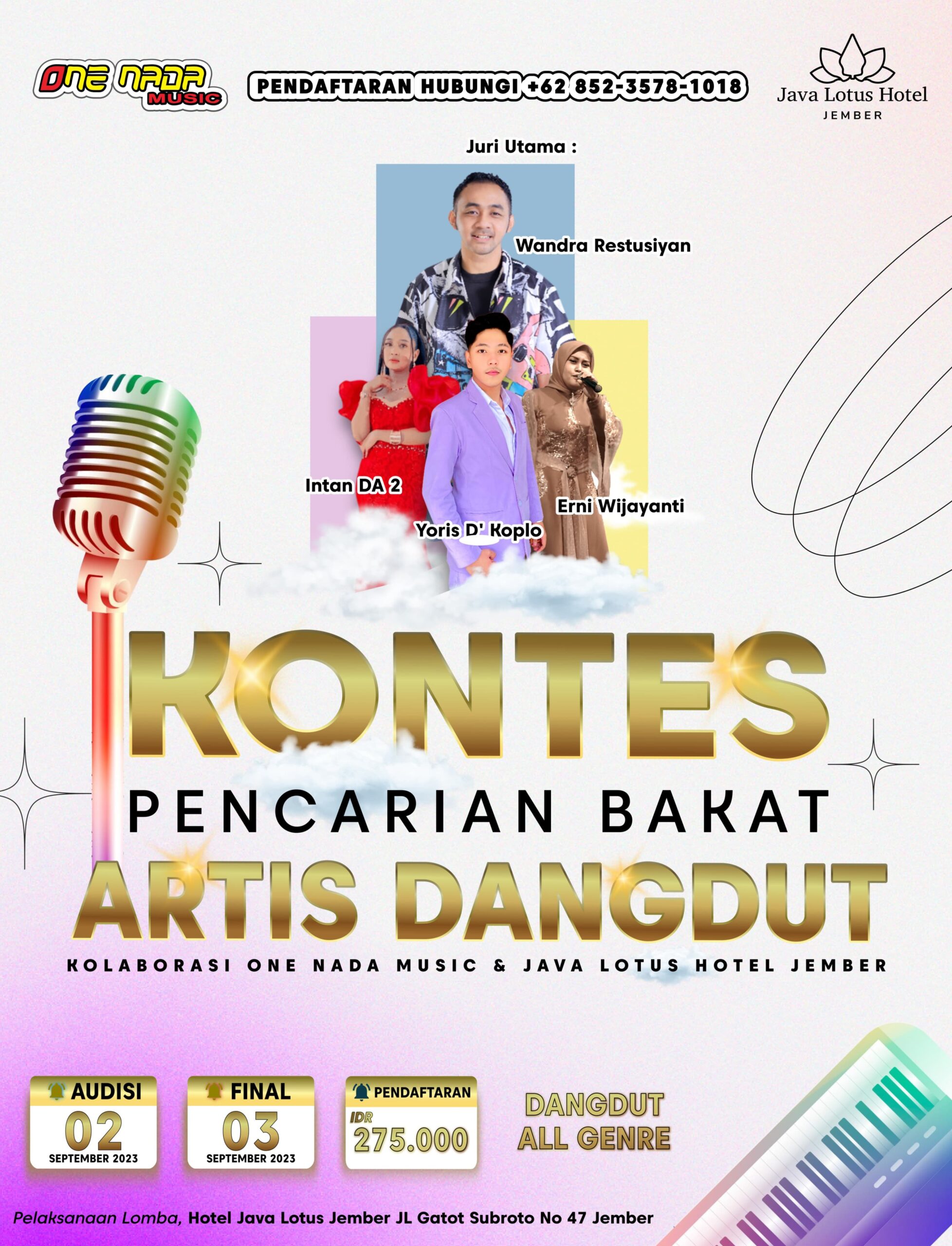 Juara Kontes Pencarian Bakat Artis Dangdut 2023 - Java Lotus Hotel ...